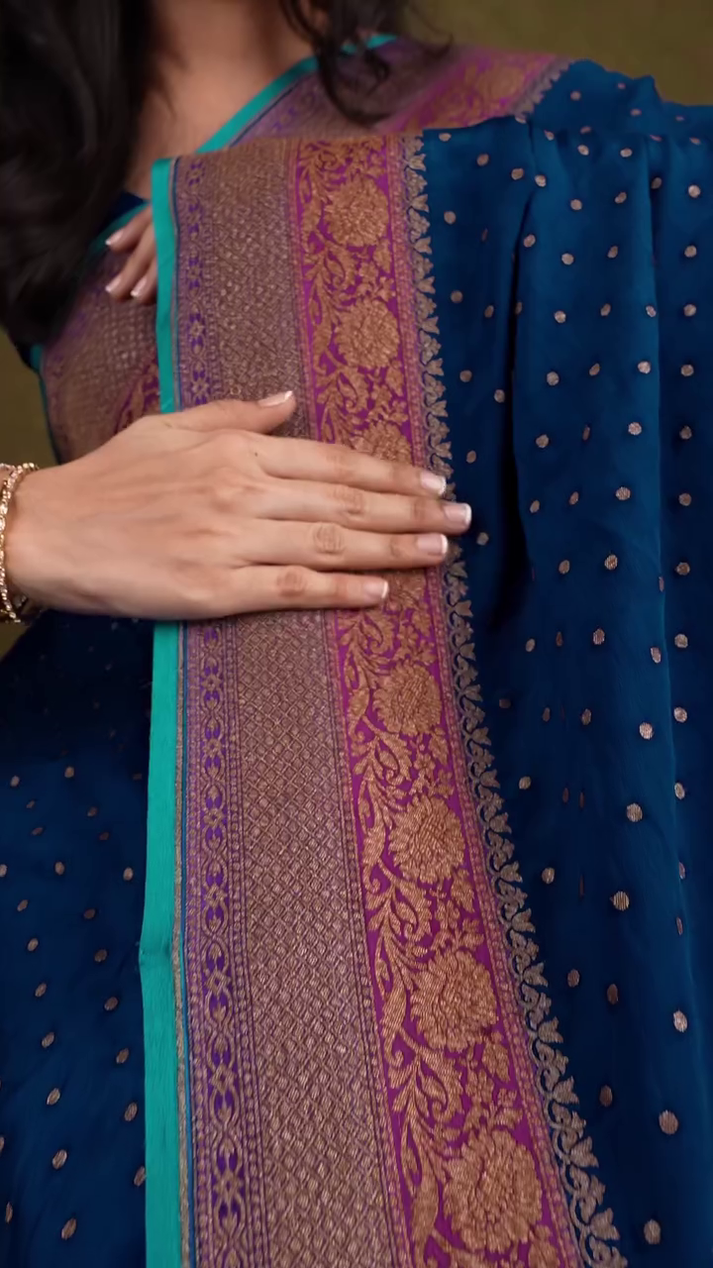 Neelambari Silk Saree – Kyara Fashion
